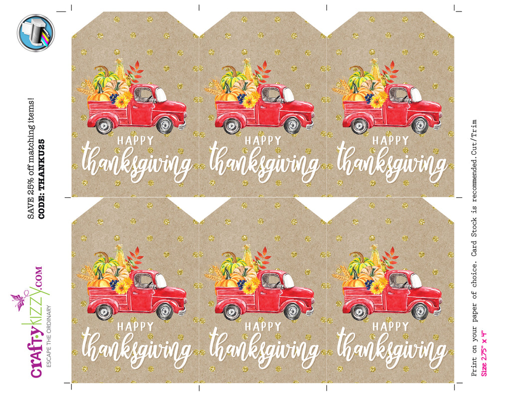 Pumpkin Thank You Favor Tags - Pumpkin Wedding or Baby Shower Tags ...