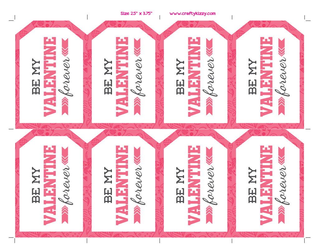 Valentines Day Gift Tags - Valentine's Day Goodie Bag Tags - Treat Bag ...