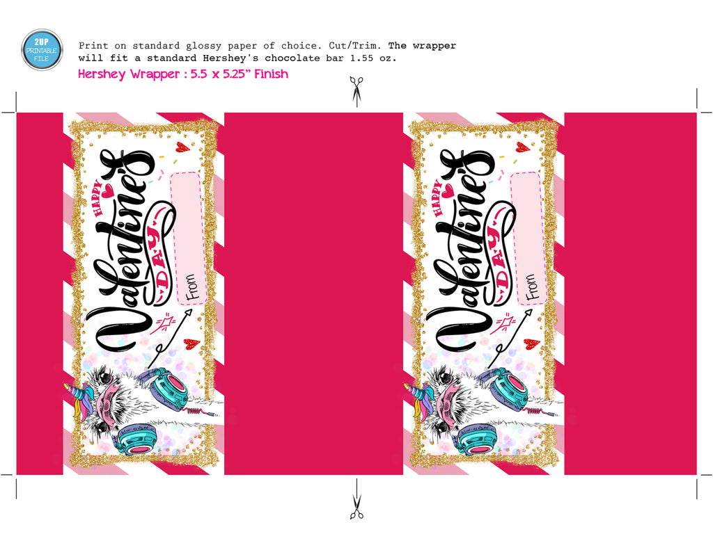 Valentine's Day Candy Bar Wrapper - Valentine Classroom Teacher Gifts ...