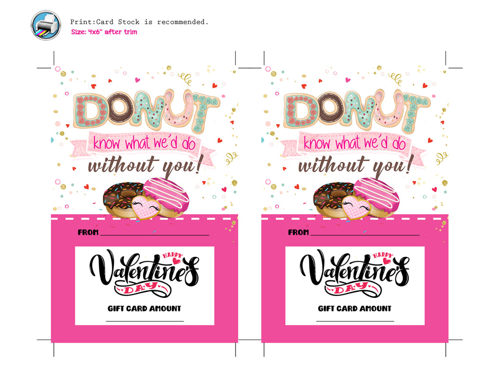 Teacher Coffee Valentine Card - Valentine Gift Card Printable – CraftyKizzy