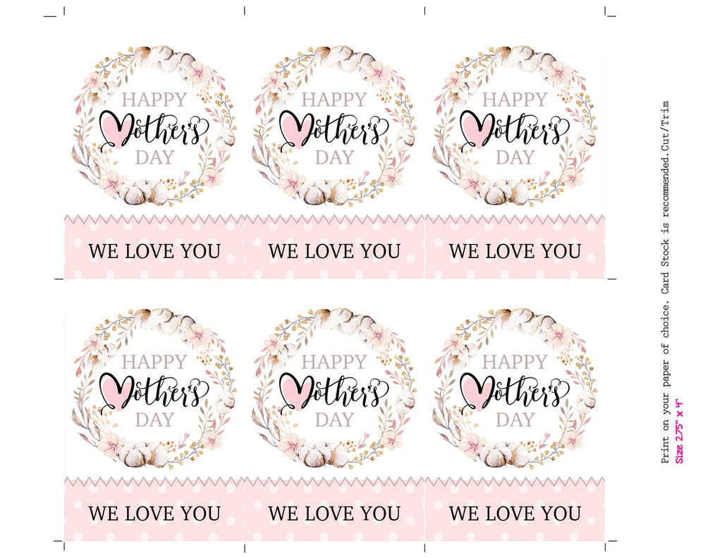 Mother's Day Gift Card Holder - Happy Mothers Day Printable Card ...
