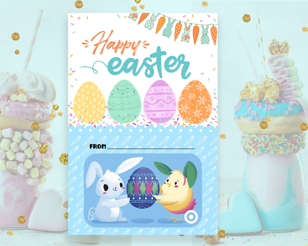 Easter Gift Card Holder - Happy Easter Printable Teacher Gift Card ...