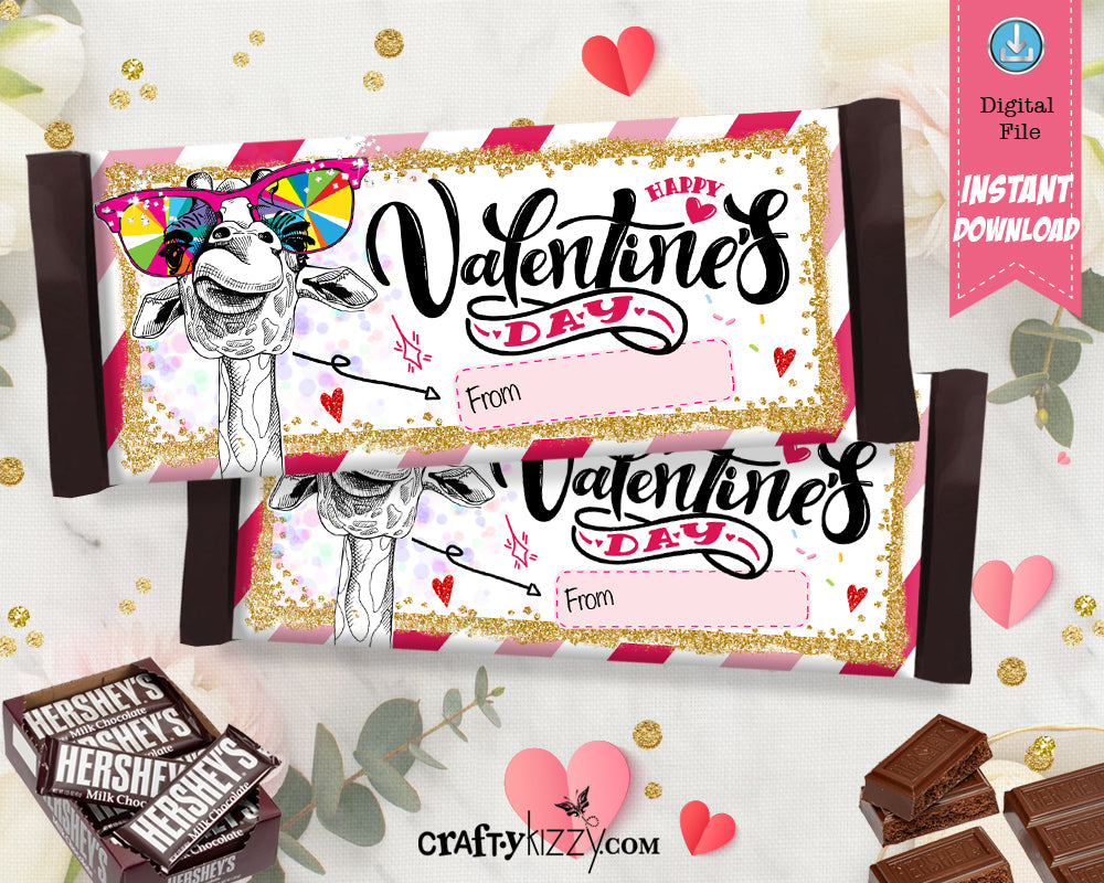 Valentine's Day Candy Bar Wrapper - Valentine Classroom Teacher Gifts ...