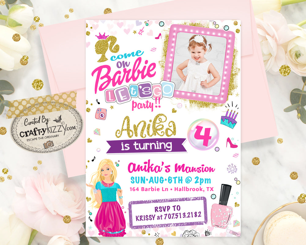 Barbie Invitation Wording Ideas 22 Invitation Cards Ideas | Barbie