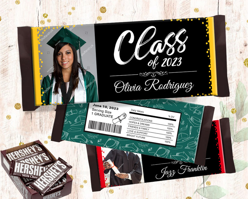 Graduation Chocolate Bar Wrapper Printable Grad Favors – CraftyKizzy