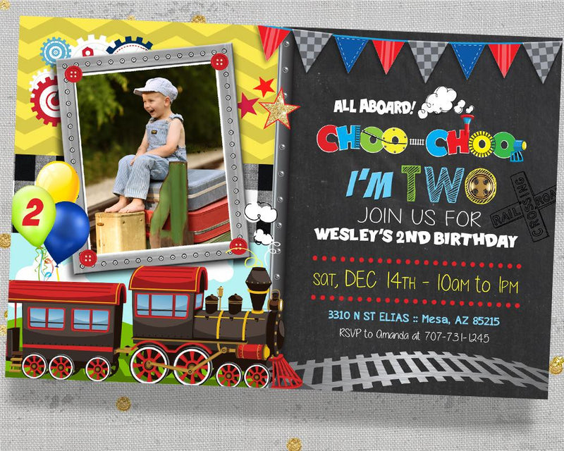 Choo Choo Invitation High Cotton